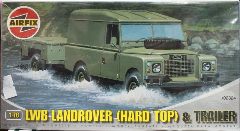 AIRFIX LWB Landrover (Hard Top) and Trailer 1/76 NO.A02324