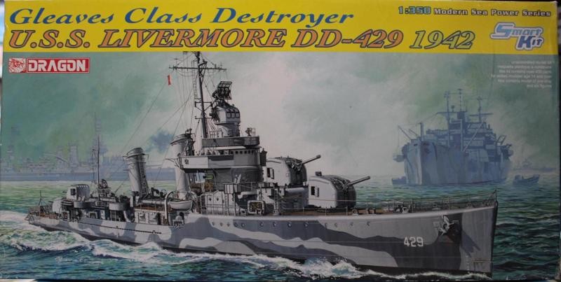 DRAGON 威龍 USS Livermore DD-429 Gleaves Class Destroyer 1942 1/350 NO.1027