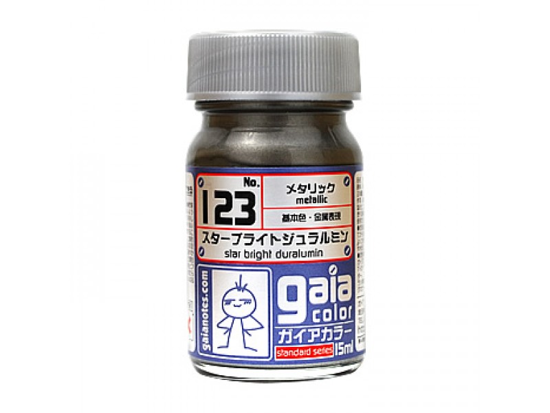 GAIA COLOR 蓋亞漆 星光鋁色 star bright duralimin 模型專用漆 15ml NO.GI123