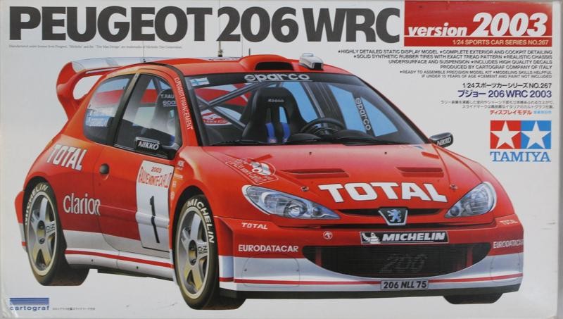 田宮 TAMIYA Peugeot 206 WRC version 2003 1/24 NO.24267